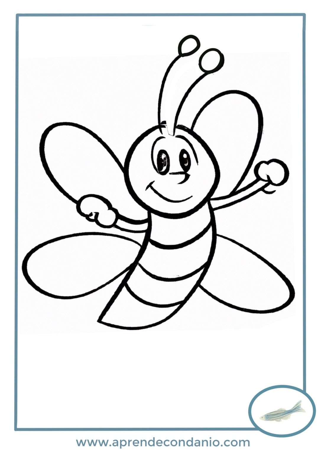 ABEJA para colorear -Preciosos